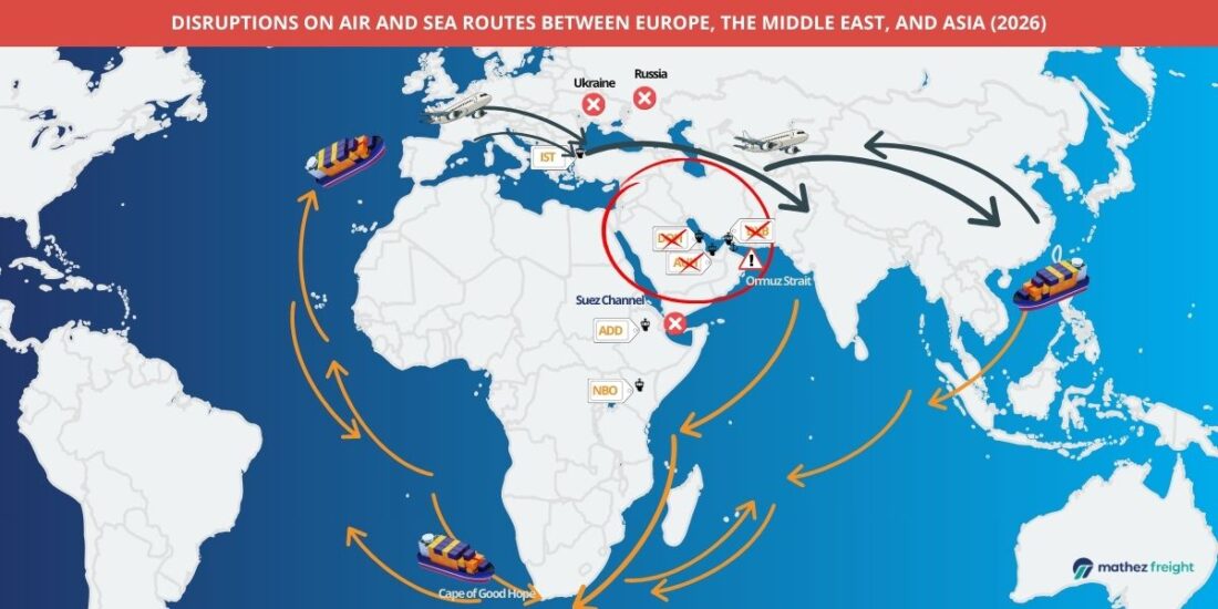 Crisis in the Middle East 2026: impact on freight transport and advice ...