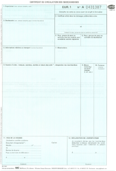 Certificat D’Origine Douane – Certificat D’Origine Douane Maroc – PJAQRD